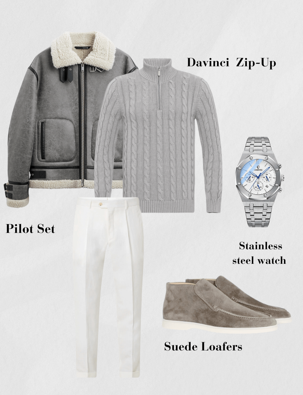 GRAY PILOT SET – ParkerAndWhite